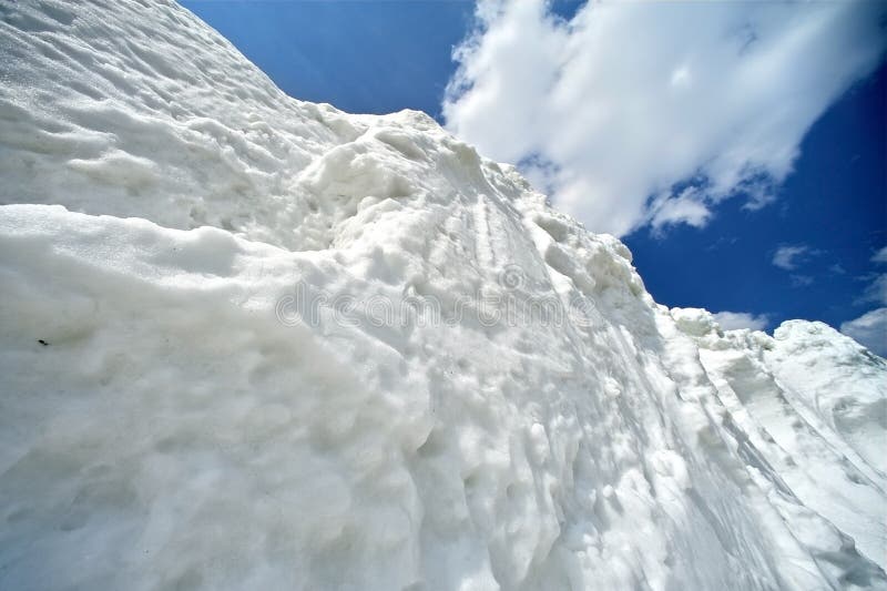 Snow Wall stock image. Image of colorado, snowfield, dangerous - 25961253