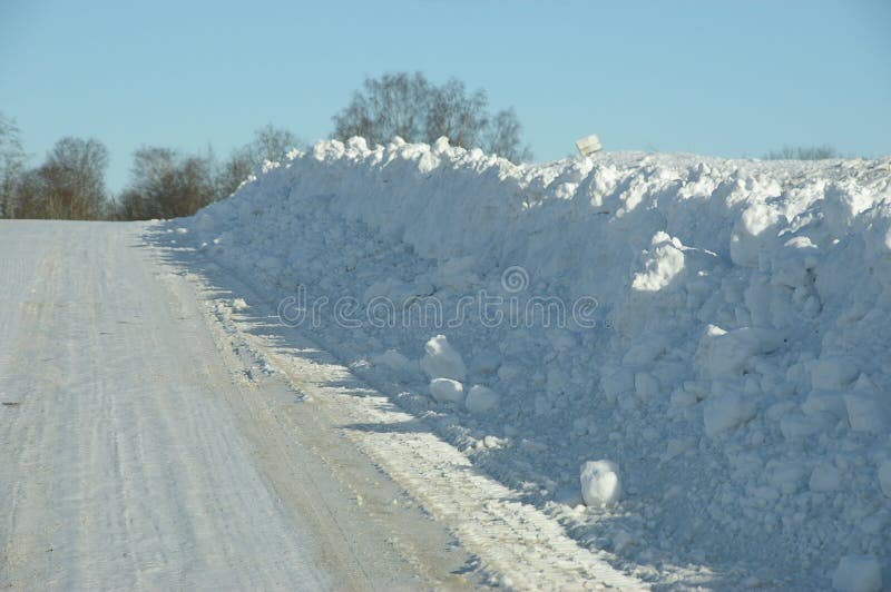 Snow wall stock photo. Image of road, winter, wall, snow - 307258