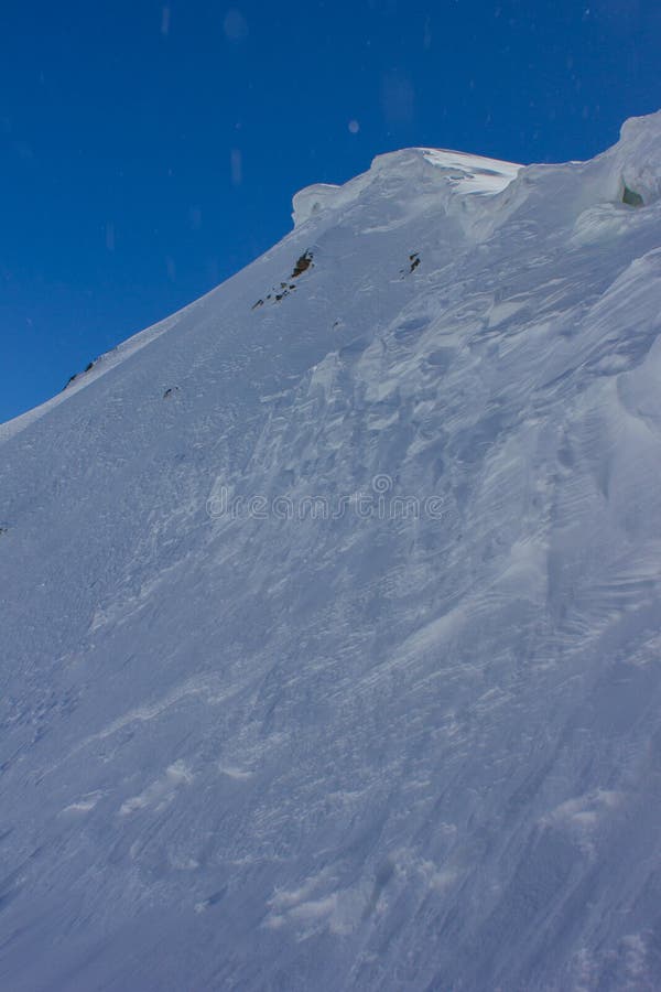 Snow wall stock image. Image of landscape, white, wall - 66528475