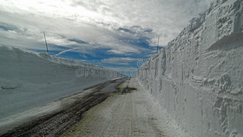 Snow walls stock photo. Image of snowplough, snow, walls - 54828754