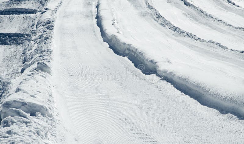 Snow way stock image. Image of white, road, trace, outdoors - 24164029