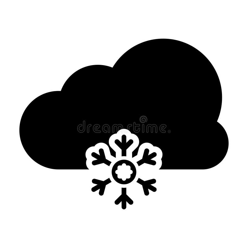 Snow Weather Icon in Dualtone Style Stock Vector - Illustration of icon ...