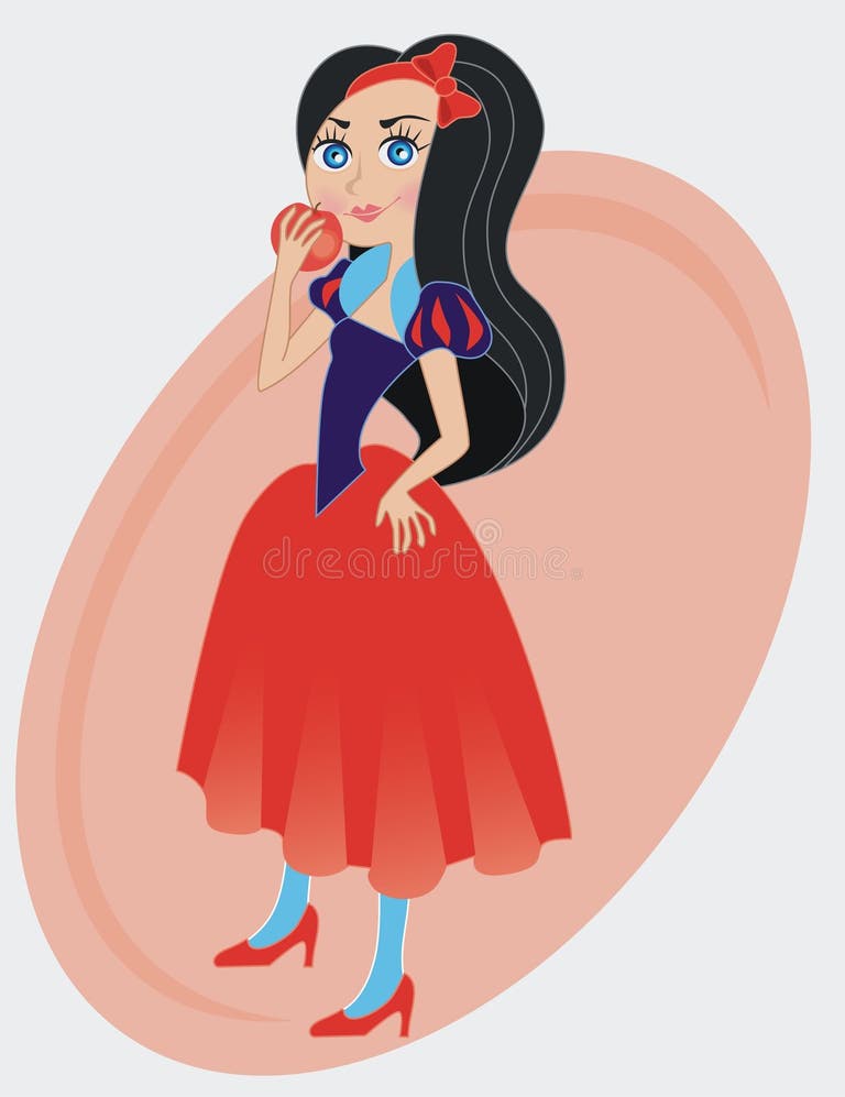 Princess Snow White Apple Stock Illustrations – 122 Princess Snow White ...