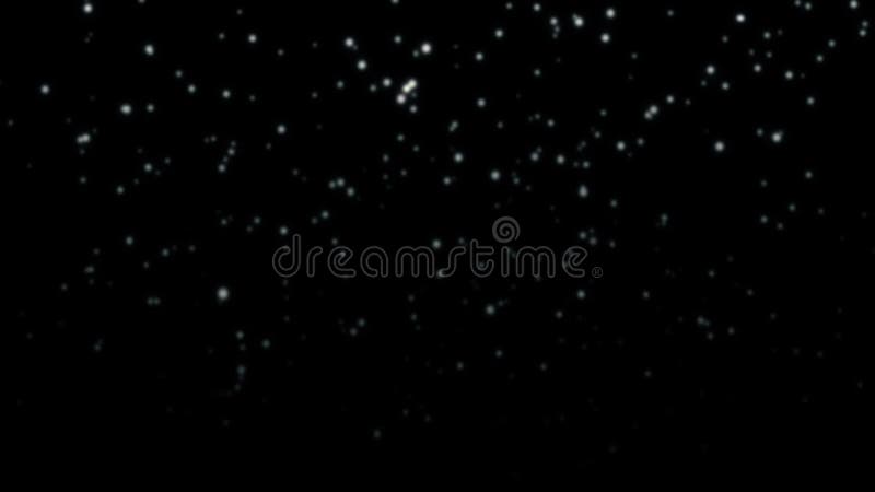 Snow White Particles Overlay. Transparent Background Stock Footage ...