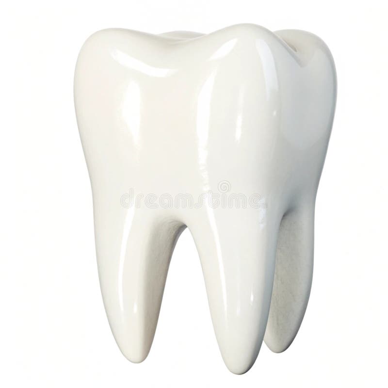 Snow White Tooth on White Background Stock Illustration - Illustration ...
