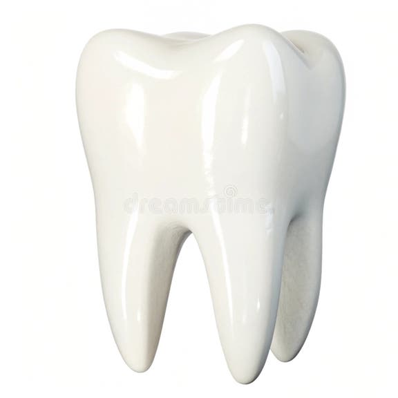 Snow White Tooth on White Background Stock Illustration - Illustration ...