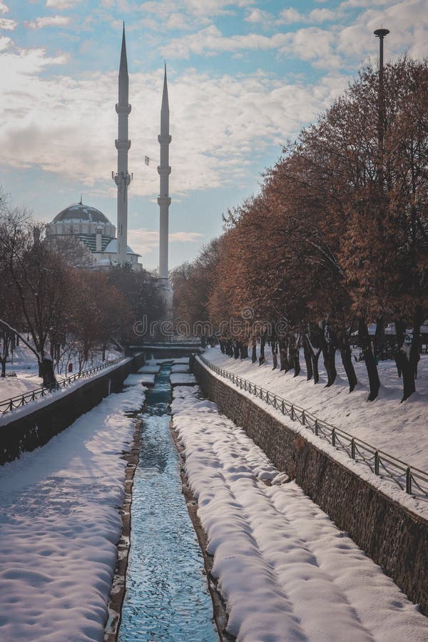 Snow and the Whole in Turkey Stock Photo - Image of morning, waterway ...