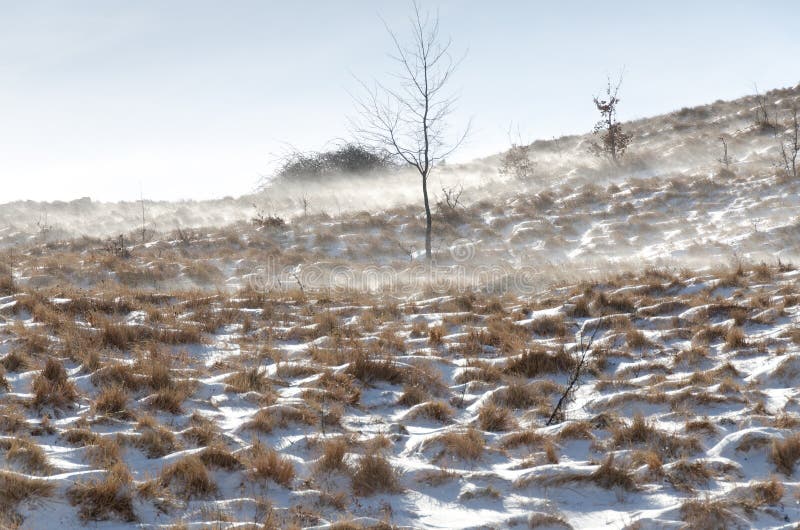 Snow and wind stock image. Image of mountain, nature - 23439371