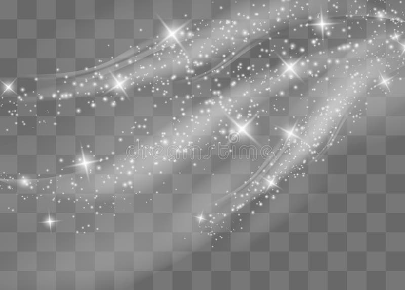 Snow and Wind on a Transparent Background. White Gradient Decorative ...