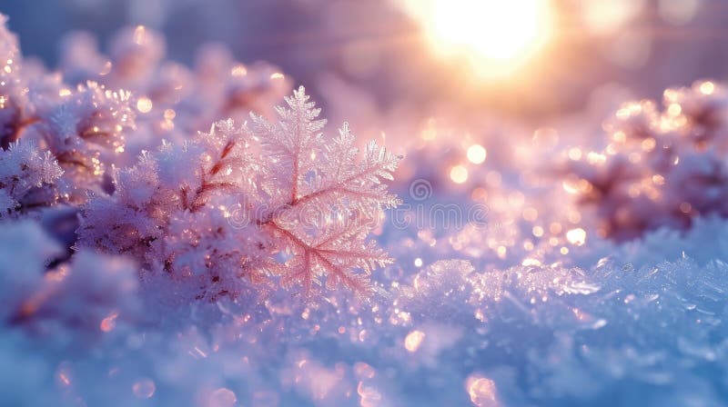 Snow in Winter Close-up. Macro Image of Snowflakes, Winter Holiday ...