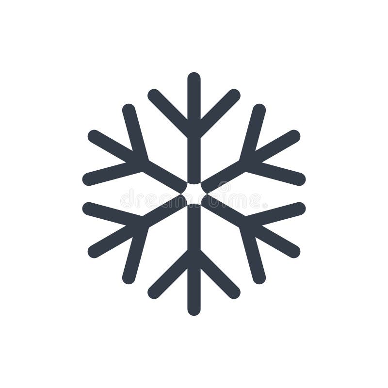 Snow icon stock vector. Illustration of cool, decoration - 111038343