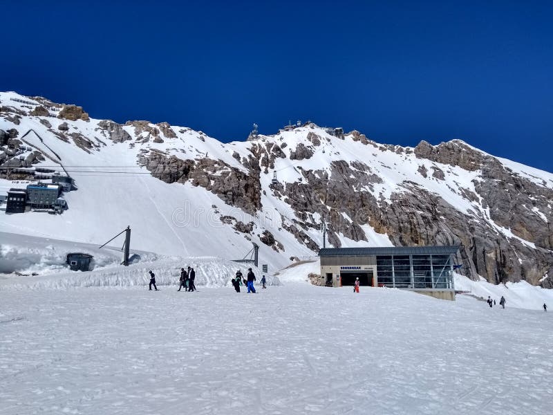 Snow Zugspitze Bavaria Germany Mountains Alps Editorial Stock Image ...