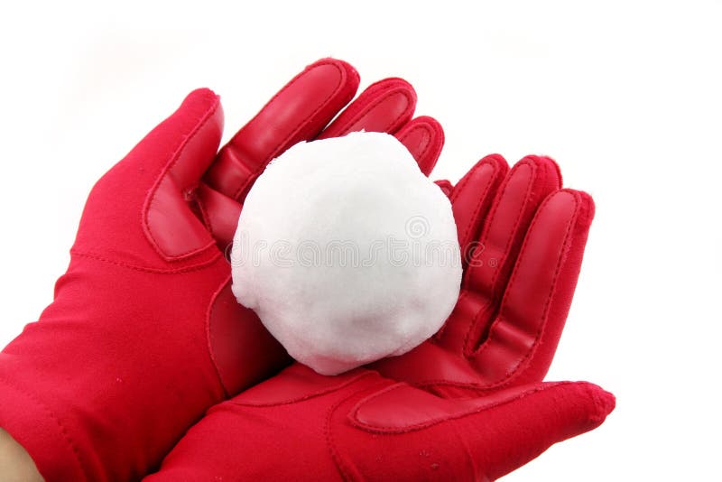 Snowball stock photo. Image of ball, cold, isolated, winter - 1590576