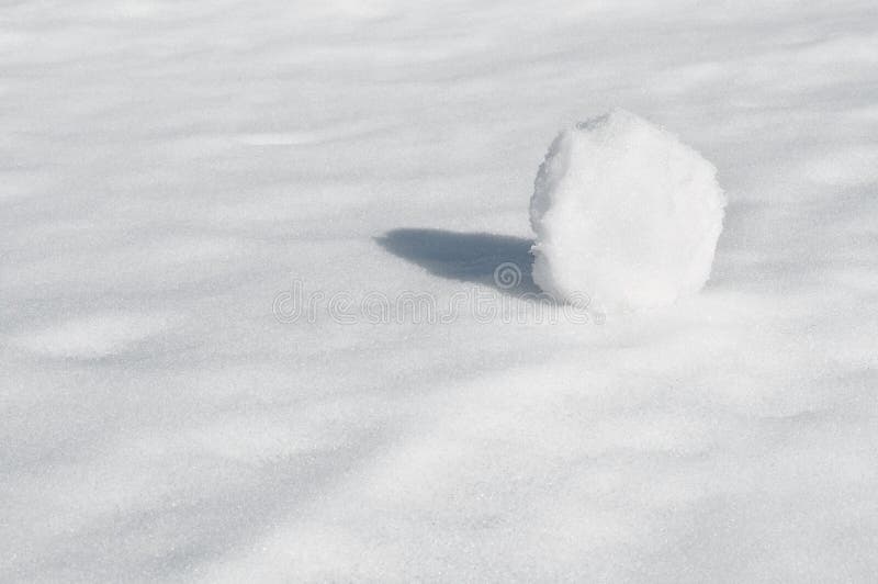 Snowball stock photo. Image of single, sphere, cold, winter - 23827854