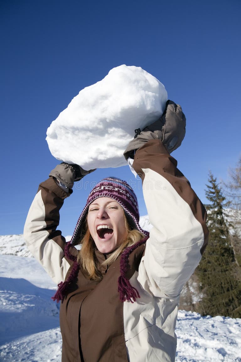 1,065 Snowball Throwing Woman Stock Photos - Free & Royalty-Free Stock ...
