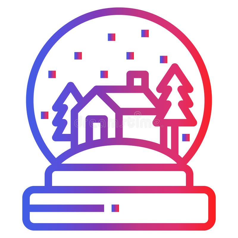 Snowball Gradient Icon Vector Stock Vector - Illustration of icon, christmas: 261962195
