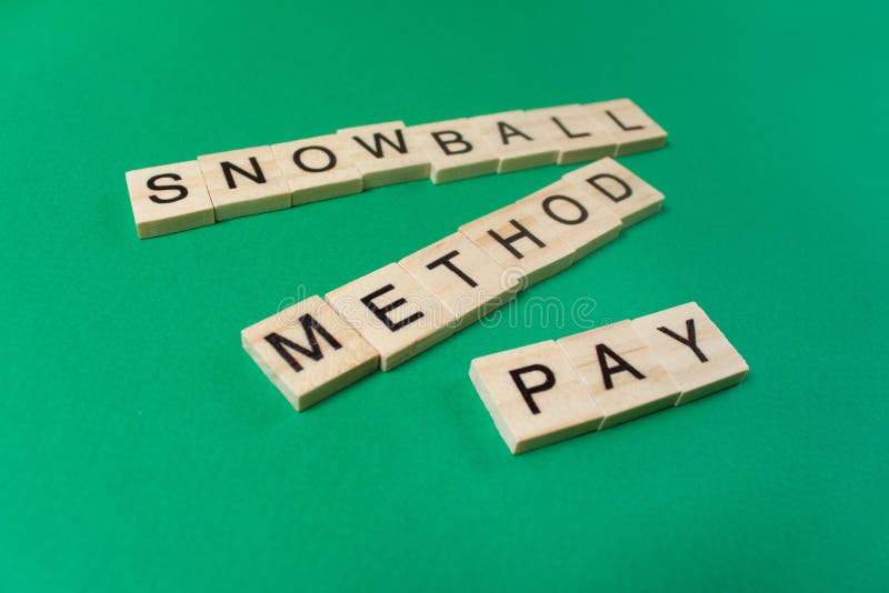 Snowball Method Pay Off Debt. Financial Concept. Stock Image - Image of ...