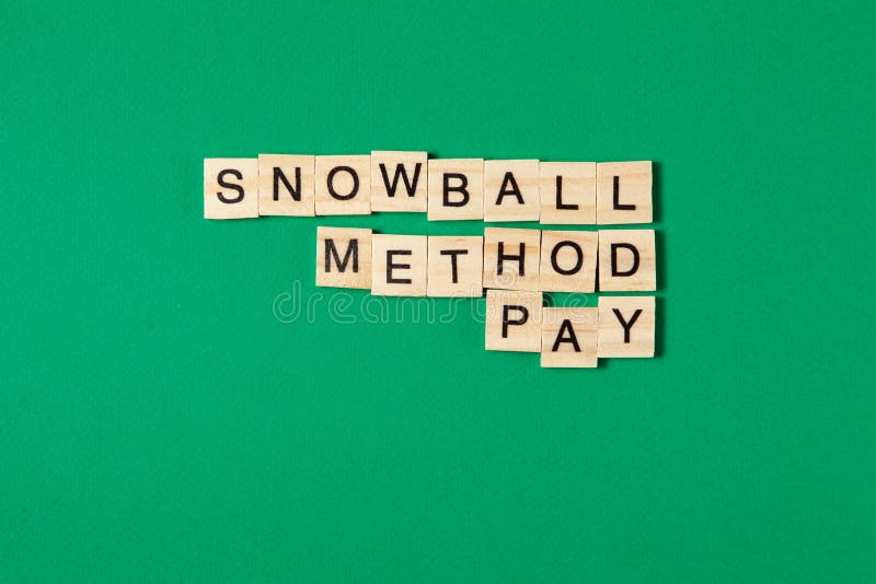 Snowball Method Pay Off Debt. Financial Concept. Stock Photo - Image of ...