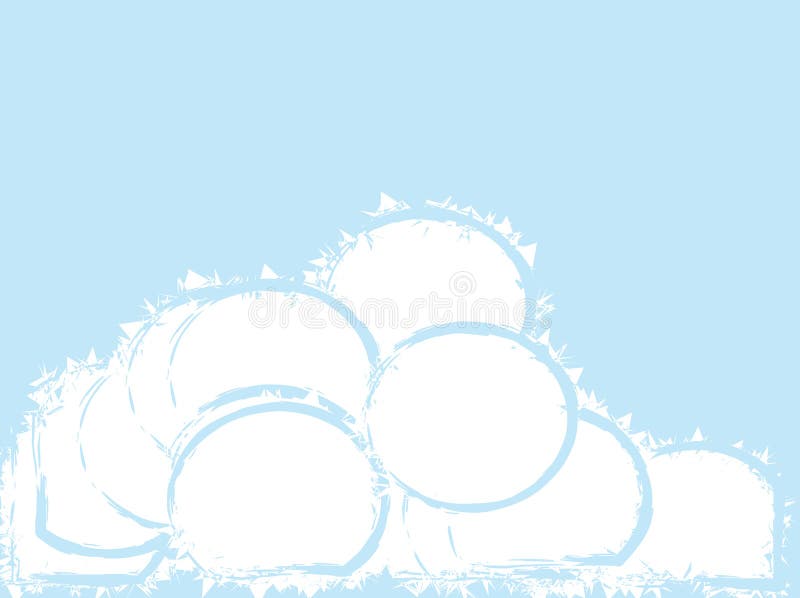 Snowballs stock vector. Illustration of design, creative - 3812521