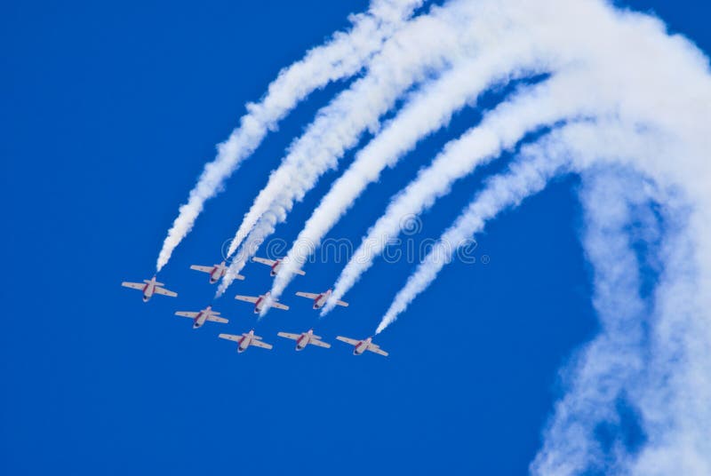 Snowbirds in Flight stock image. Image of show, bird, flight - 3270425
