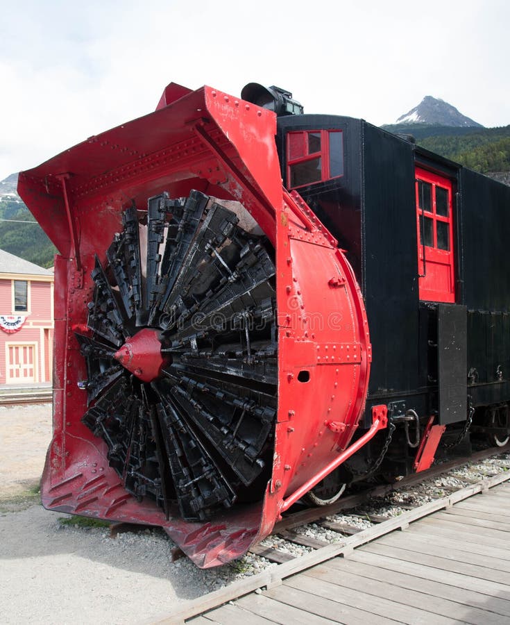 Snowblower stock image. Image of winter, tracks, train - 42040327