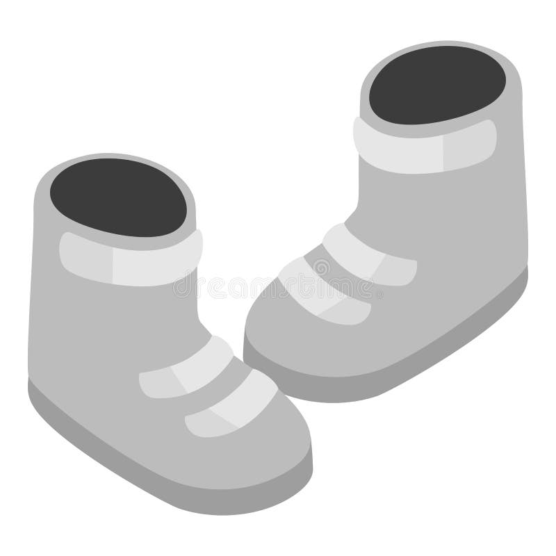 Snowboard Boots Icon, Isometric Style Stock Vector - Illustration of ...
