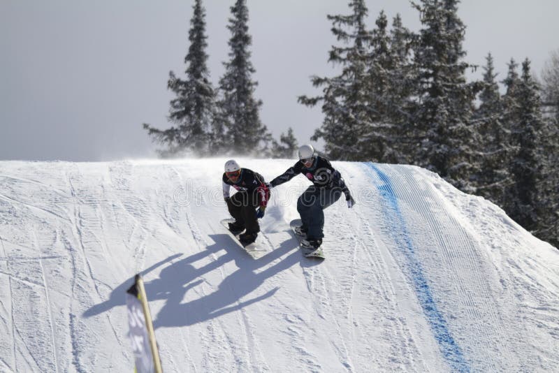 World Cup Big Air Snowboard Editorial Image - Image of acrobatic ...