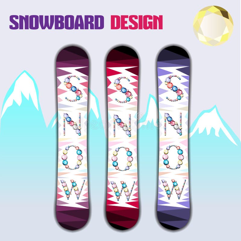 Snowboard_design illustration de vecteur. Illustration du concurrentiel ...