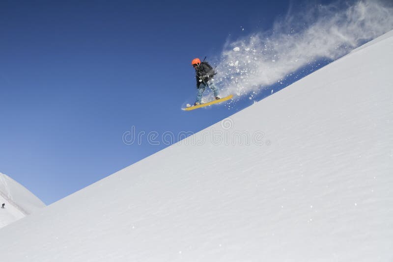 Snowboard freerider immagine stock. Immagine di lifestyle - 36237429