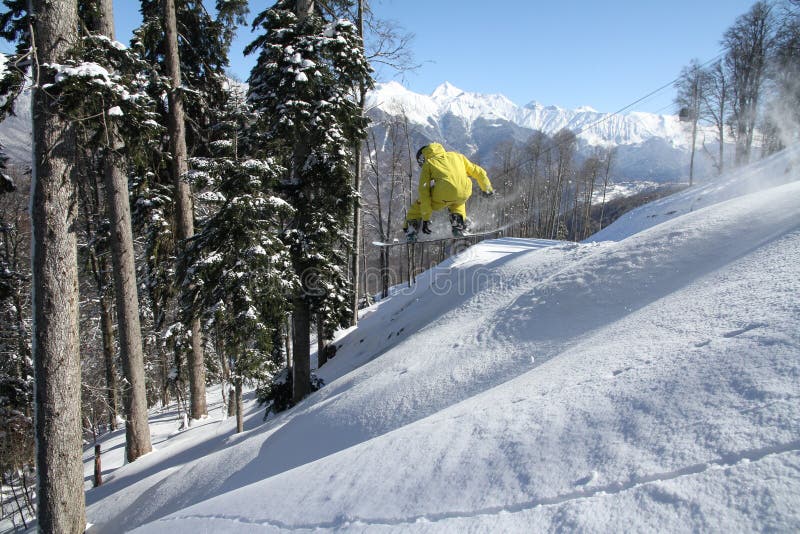 Snowboard freerider stock image. Image of snowboard, rider - 37650769