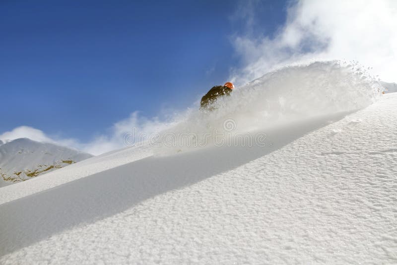 Snowboard freerider stock image. Image of board, alpine - 35548605