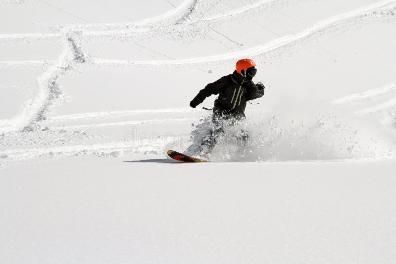 Snowboard freerider stock photo. Image of fast, jump - 35615648