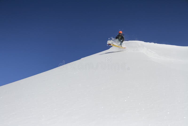 Snowboard freerider stock image. Image of freerider, downhill - 36935365