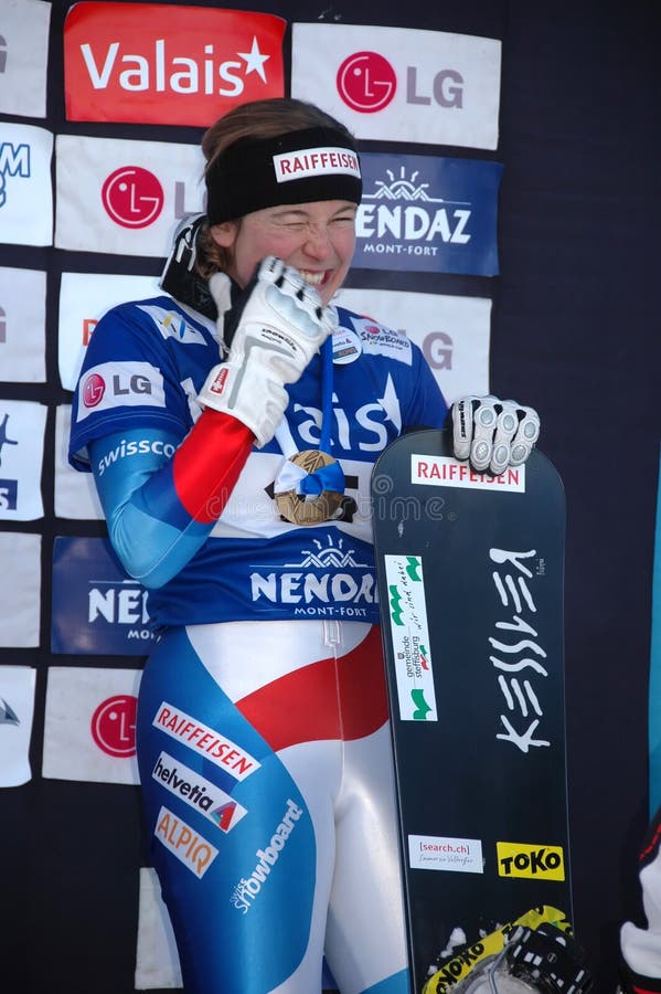 Snowboard Giant Parallel World Cup 2010 Editorial Stock Image - Image ...