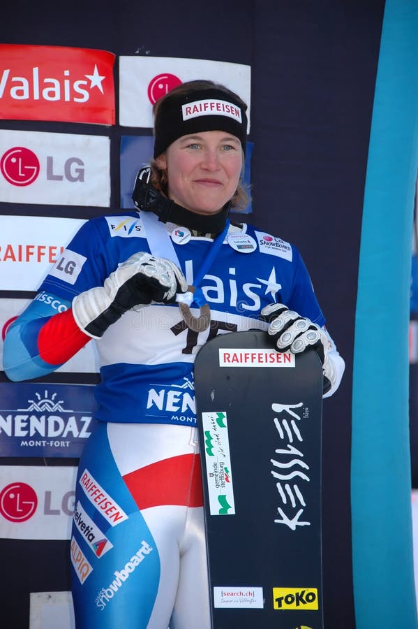 Snowboard Giant Parallel World Cup 2010 Editorial Stock Image - Image ...