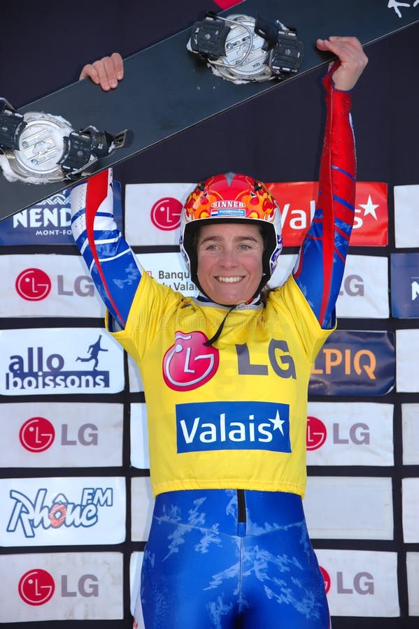 Snowboard Giant Parallel World Cup 2010 Editorial Stock Image - Image ...