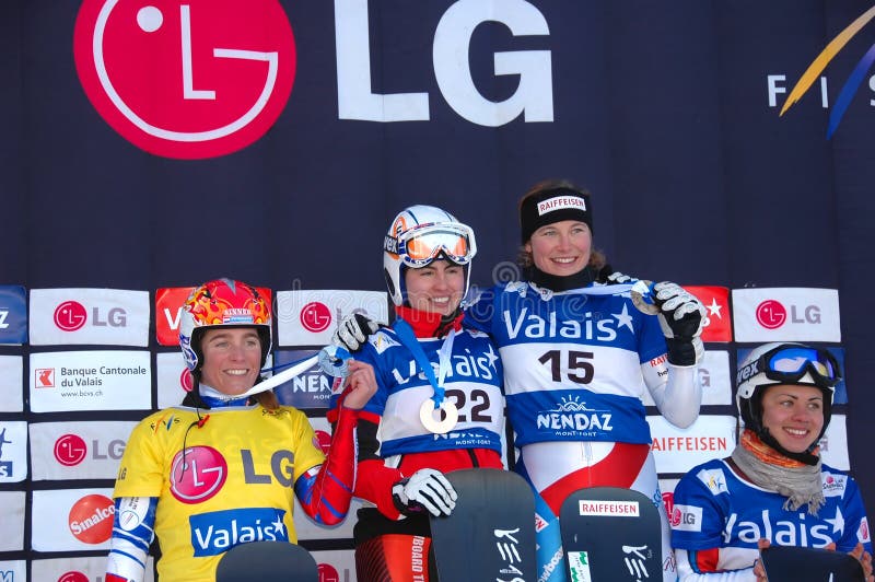 Snowboard Giant Parallel World Cup 2010 Editorial Photo - Image of ...