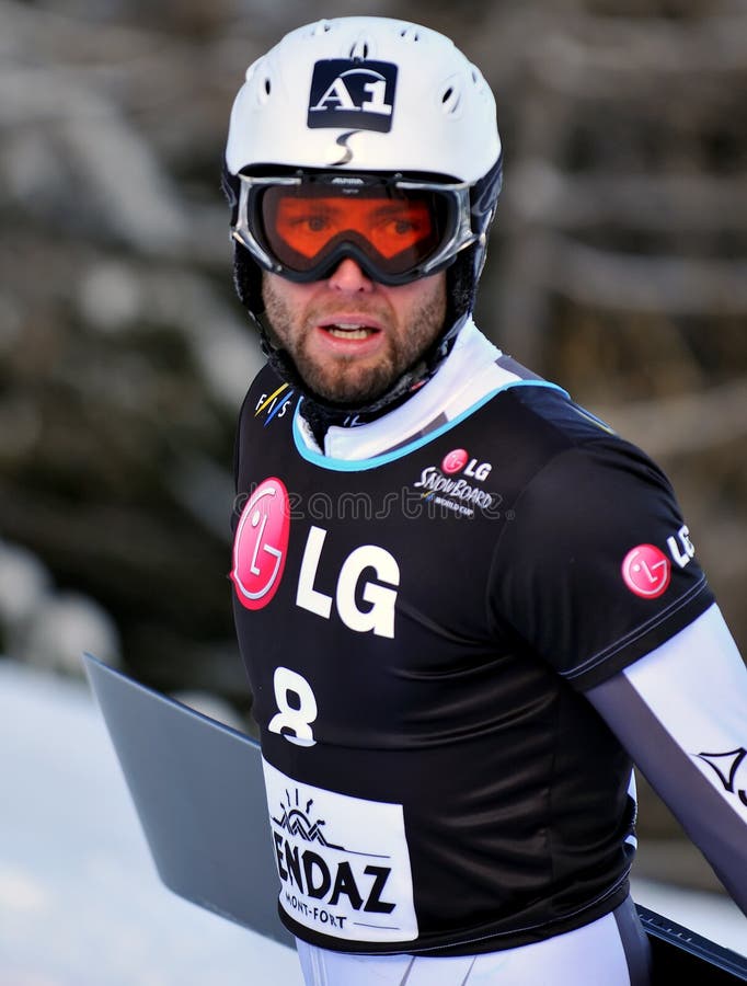 Snowboard Giant Parallel World Cup 2010 Editorial Stock Image - Image ...