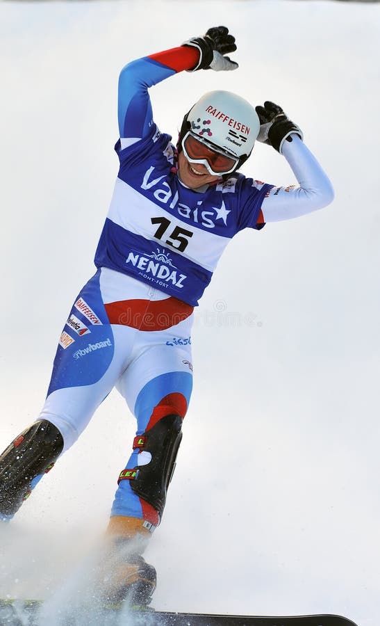 Snowboard Giant Parallel World Cup 2010 Editorial Image - Image of ...