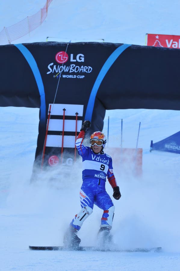 Snowboard Giant Parallel World Cup 2010 Editorial Stock Image - Image ...