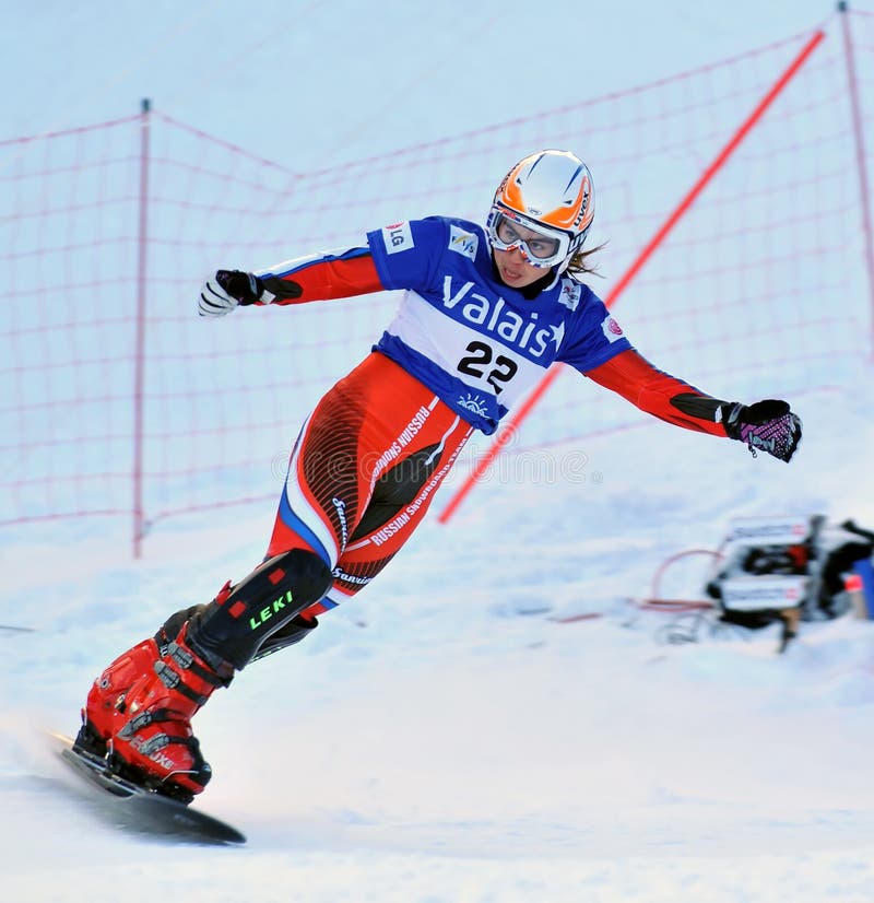 Snowboard Giant Parallel World Cup 2010 Editorial Photography - Image ...
