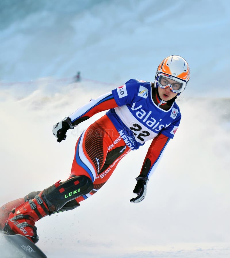 Snowboard Giant Parallel World Cup 2010 Editorial Photography - Image ...