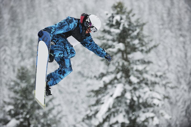 Snowboard trick stock image. Image of pipe, snow, snowboard - 1045681