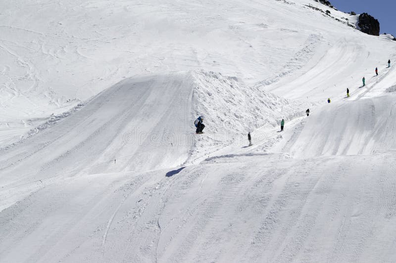 Snowboard jumping stock image. Image of activity, aerial - 17143537