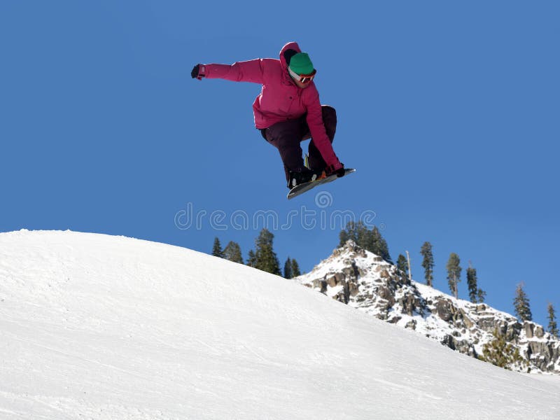 Snowboarder jumping stock photo. Image of cold, speed, mountain - 83404