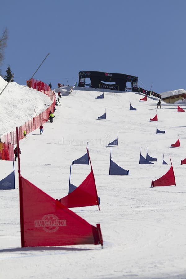 World Cup Big Air Snowboard Editorial Image - Image of acrobatic ...