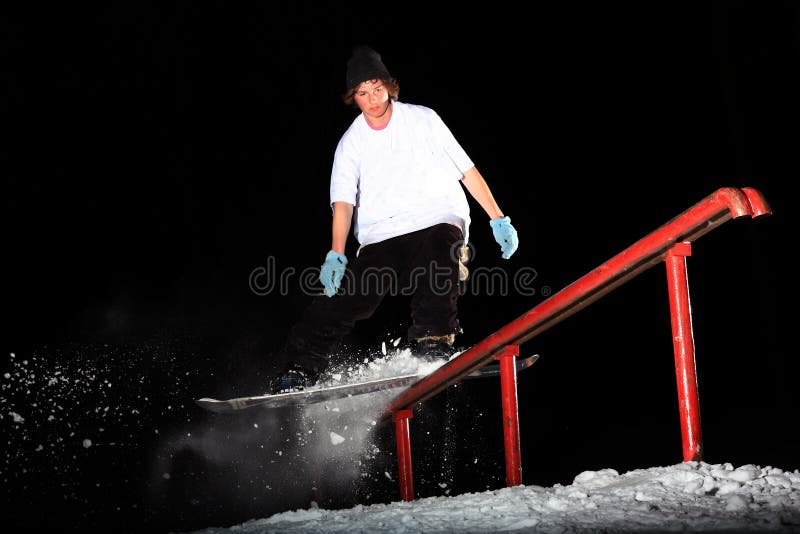 Snowboard stock image. Image of balancing, action, cool - 35690393