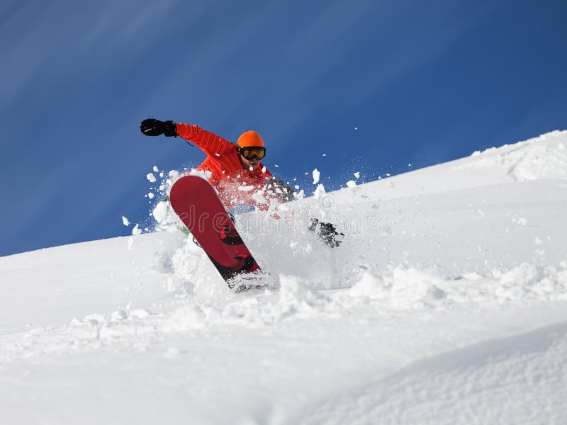 Powder day stock photo. Image of blue, mountain, extreme - 4954080