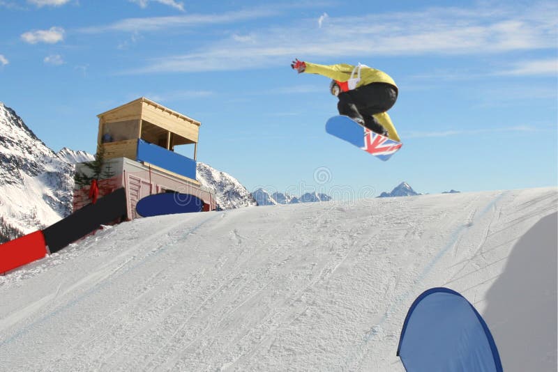 Half Pipe snowboard editorial photo. Image of boarding - 13427231