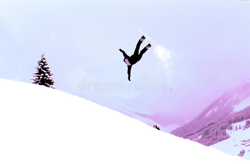 Snowboarder in action stock photo. Image of freeze, boarder - 90214